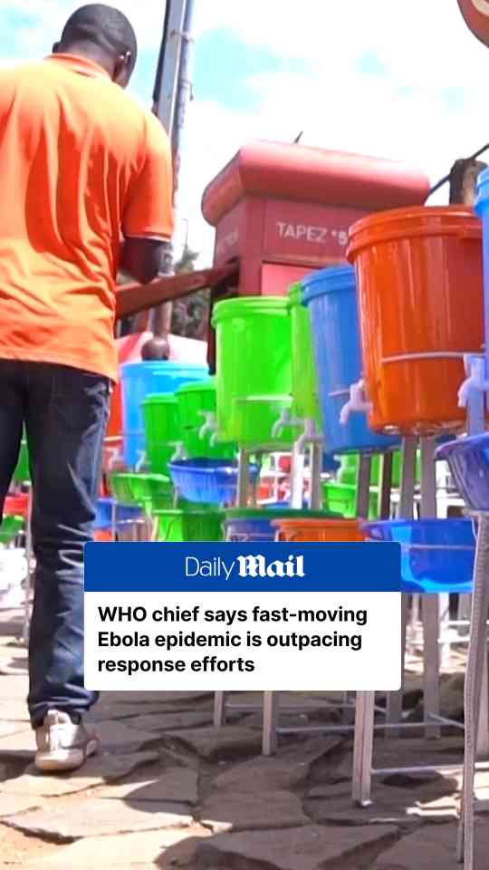 WHO warns Ebola outbreak is spreading faster than response efforts