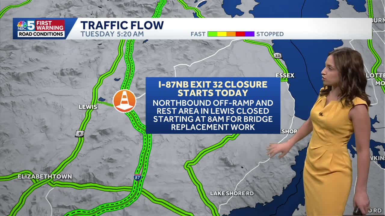 Bridge work leads to ramp closure on Adirondack Northway