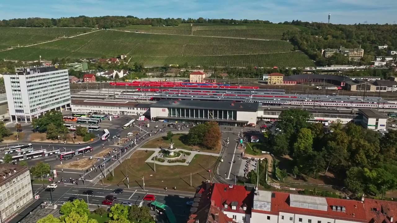 Würzburg, Germany: Drone discovers baroque skyline and vineyards