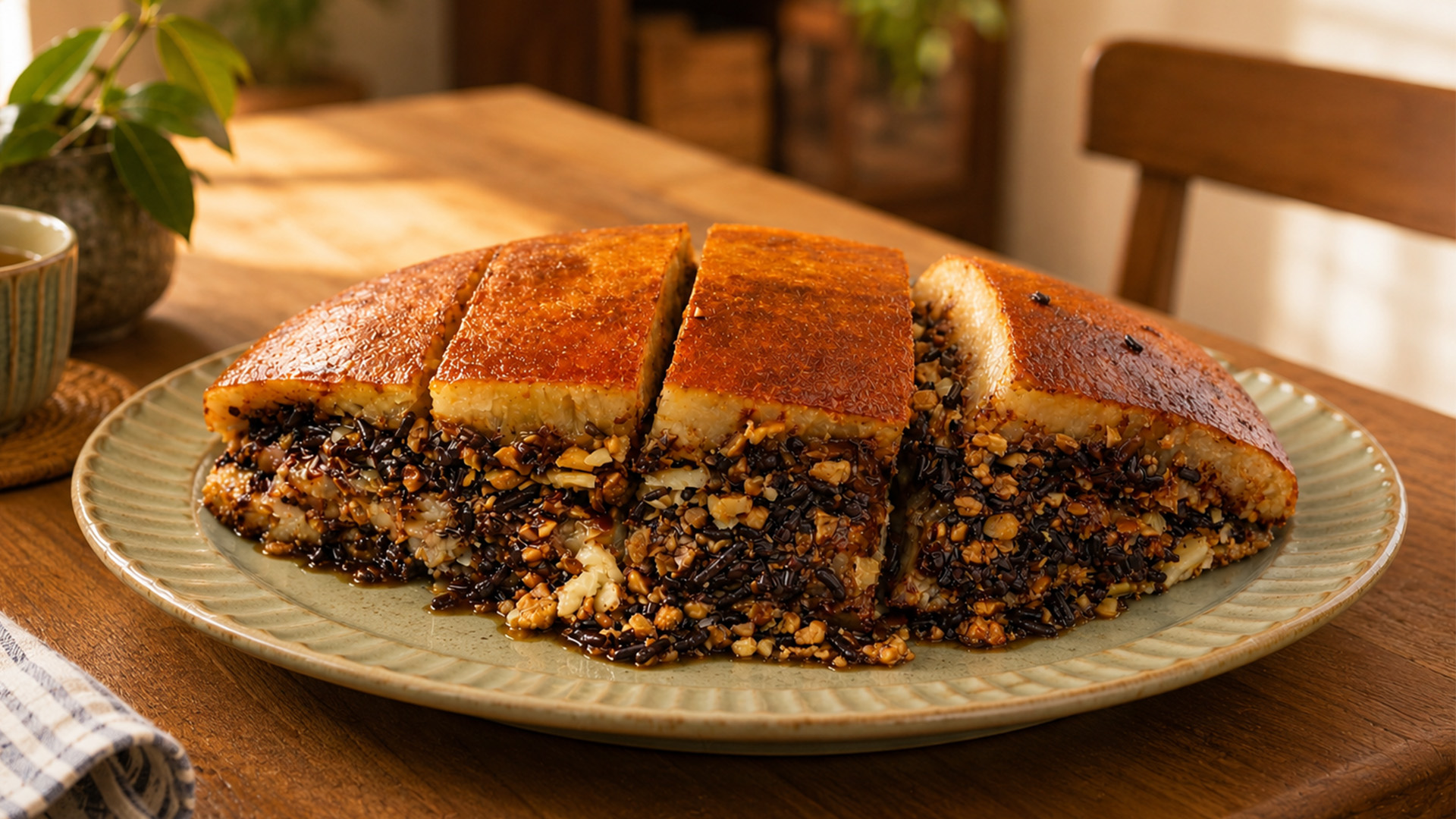A sweet pancake recipe filled with chocolate and cheese