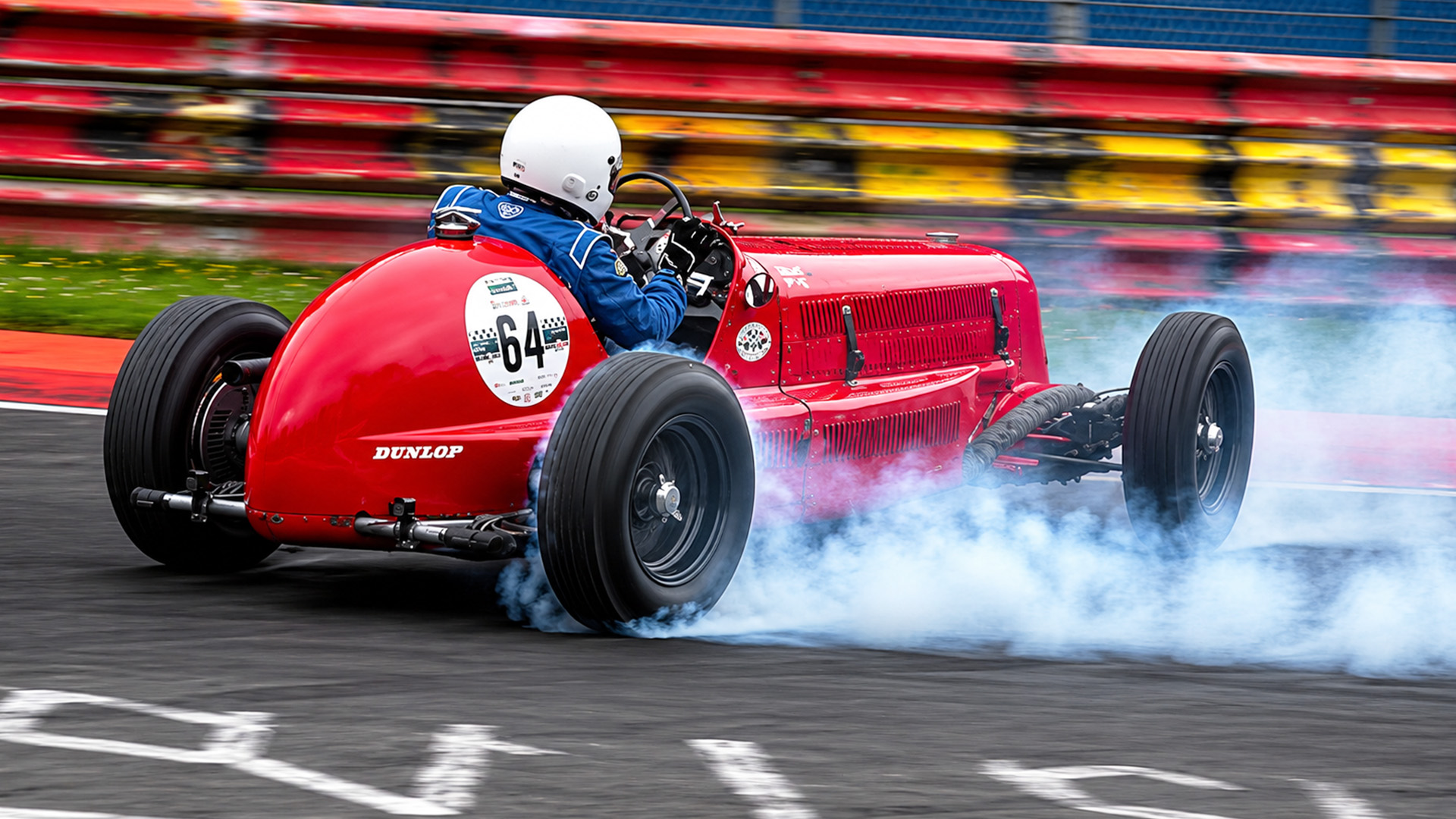 Rare historic cars deliver wild action on legendary racetrack
