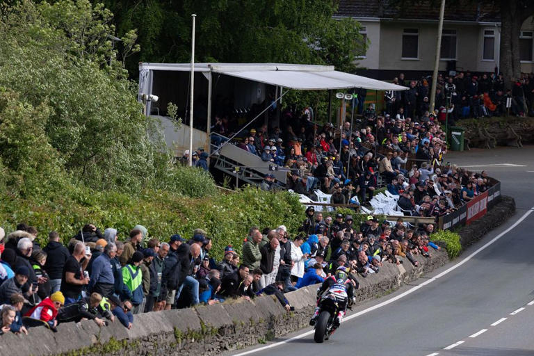 Isle of Man TT horror crash as eight spectators and biker hospitalised
