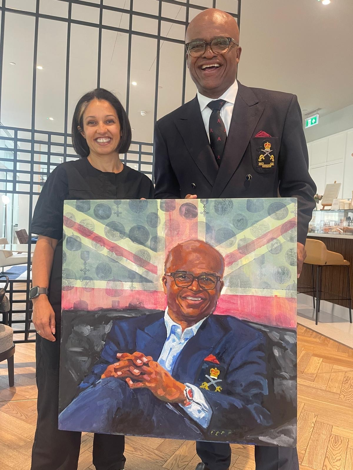 Olympic legend and Londoner Kriss Akabusi honoured in stunning new portrait