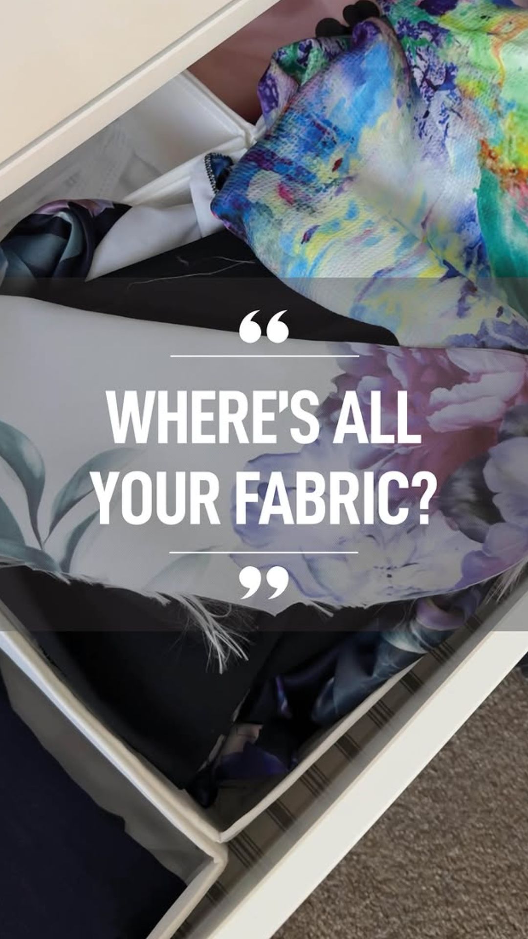 Minimalist sewing room fabric storage secrets
