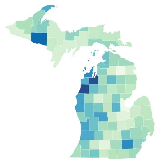 Michigan housing growth 2025: County-by-county map shows where new ...