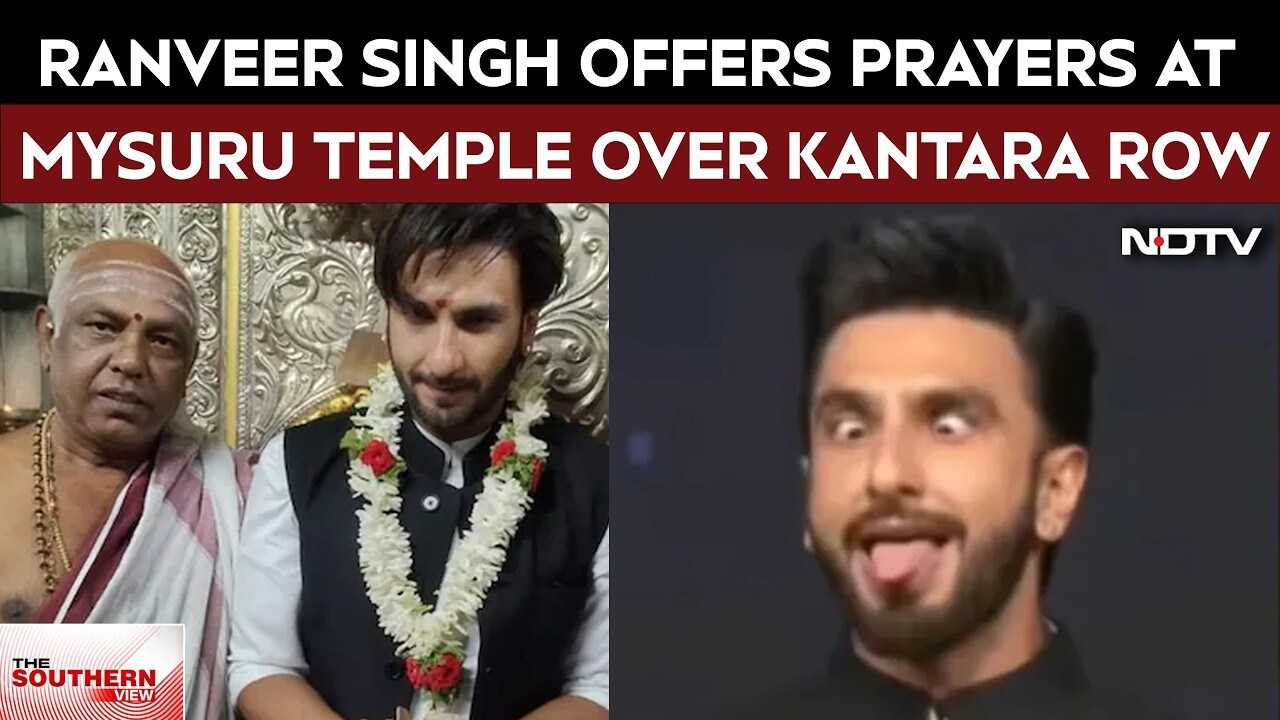Ranveer Singh visits Chamundeshwari Temple in Mysuru over Kantara row ...