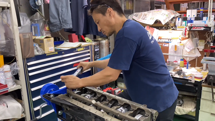 Scorch RacingでRB28にTomeiクランク取り付け体験