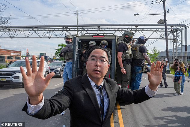 Senator pepper-sprayed as protesters storm ICE detention center