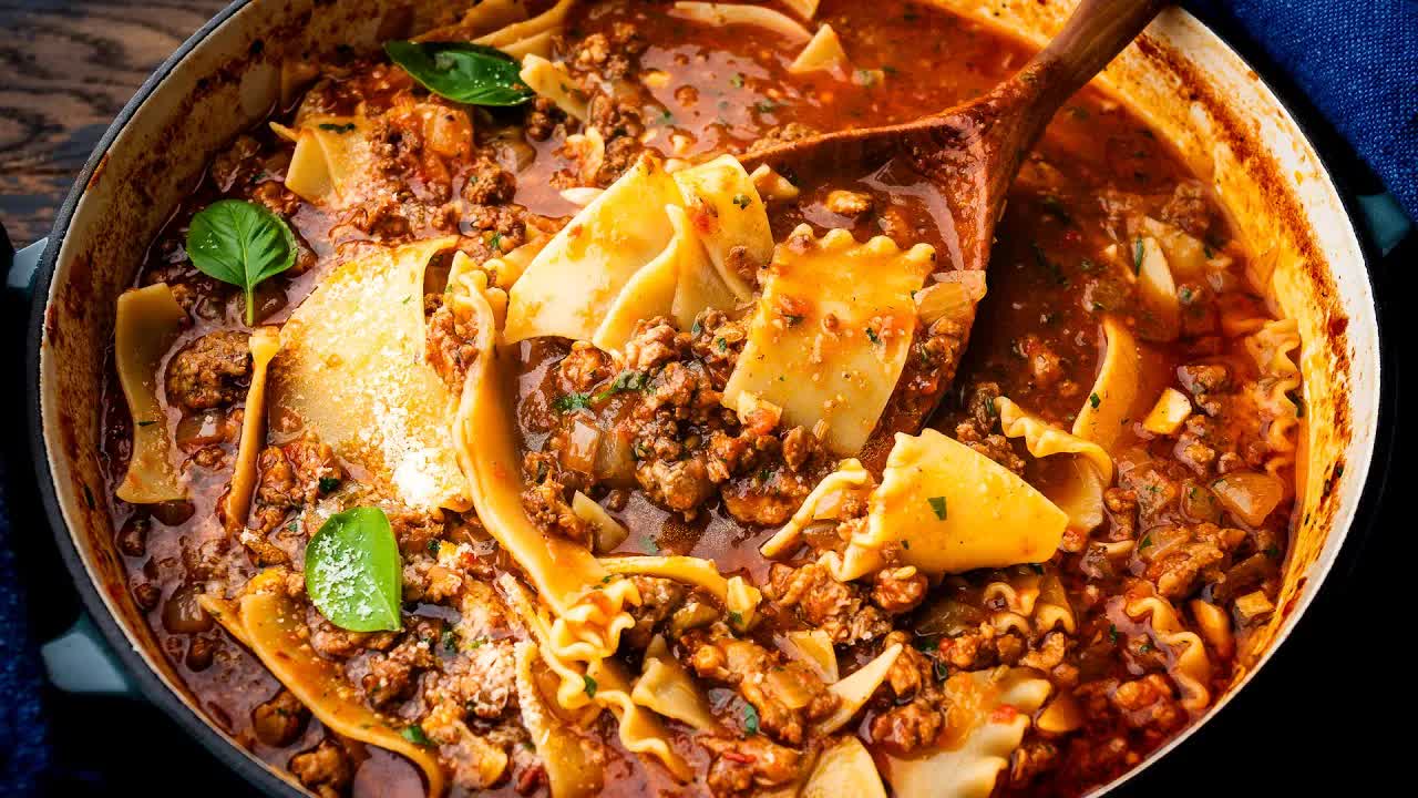 Craving lasagna? Try this soup version!