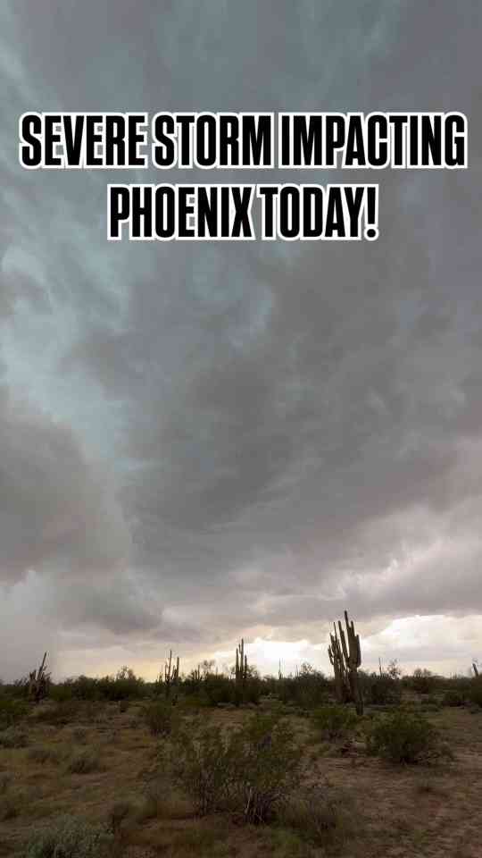 Monsoon storm in Scottsdale, AZ: Stunning weather footage