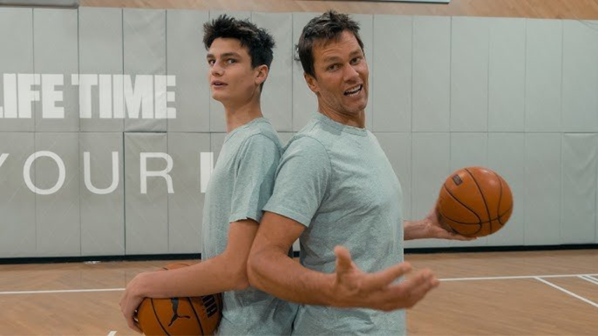 Tom Brady’s son Jack Moynahan is now towering over his famous NFL dad
