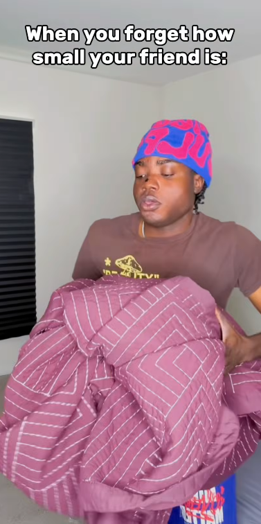 When you realize your friend is really small