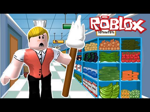 Escaping the supermarket in Roblox