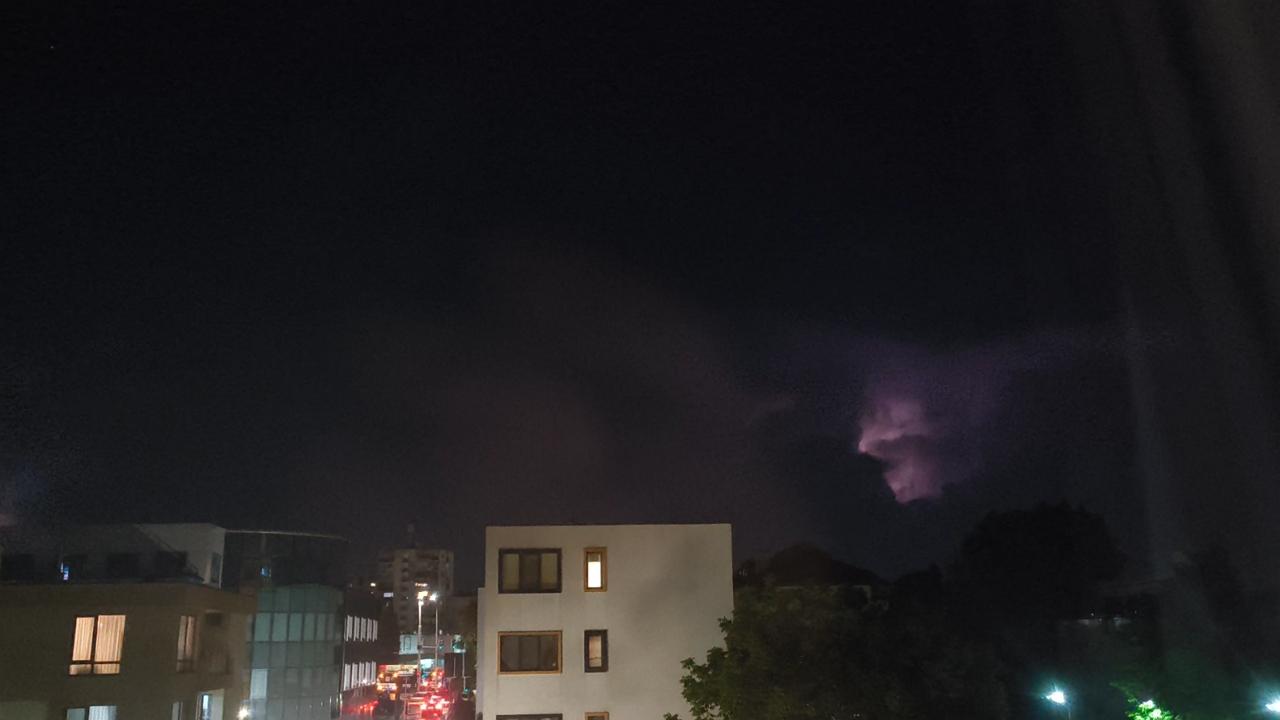 Epic lightning show over Varna, Bulgaria