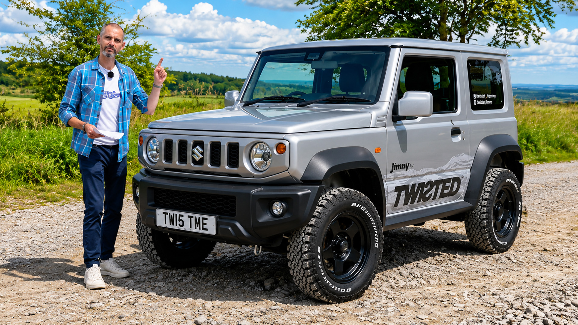 Suzuki Jimny with a simple off-road style