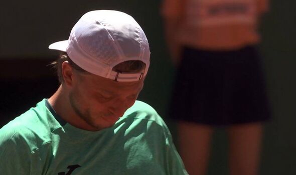 French Open star retires in tears and walks off court after losing nine ...