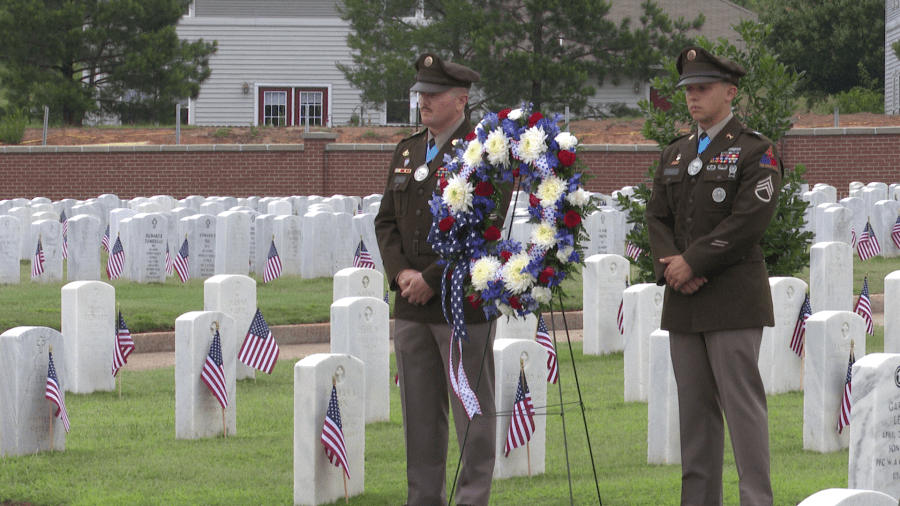 Army soldiers recognize Memorial Day