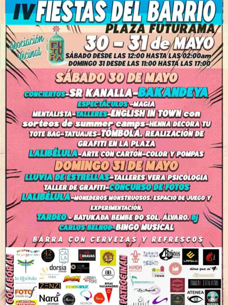 Conciertos, talleres y espectáculos: Rivas Futura celebra sus fiestas ...