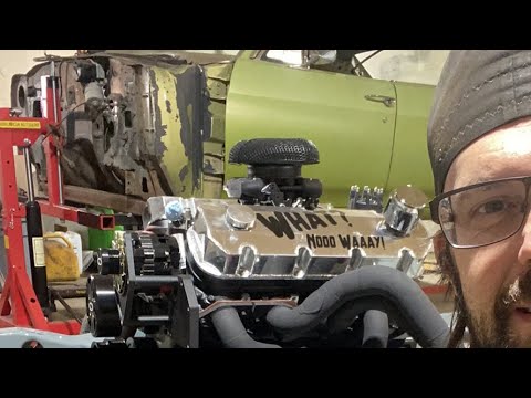 Inside the garage with the project car