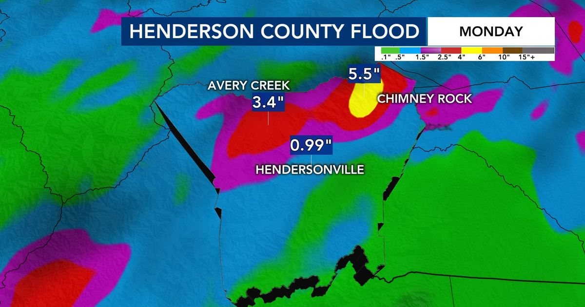 Flooded roads reported in parts of western NC after heavy rain