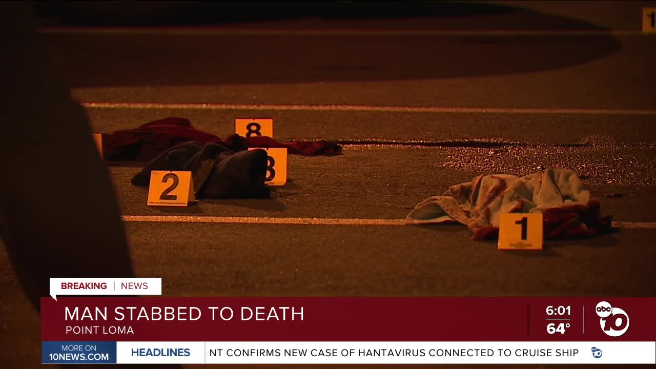 Man stabbed to death in Point Loma marketplace parking lot