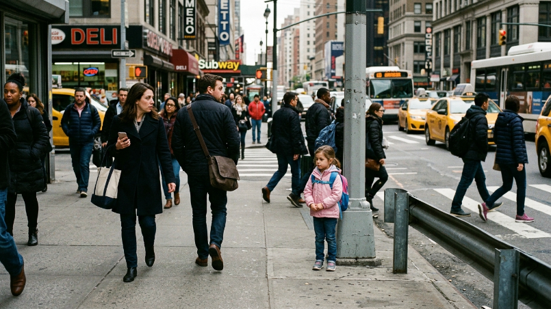 A lost child stood alone for hours, and most people walked right past