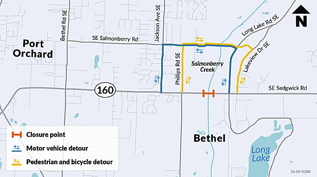 Months-long closure of Sedgwick Road/Hwy 160 starts June 13