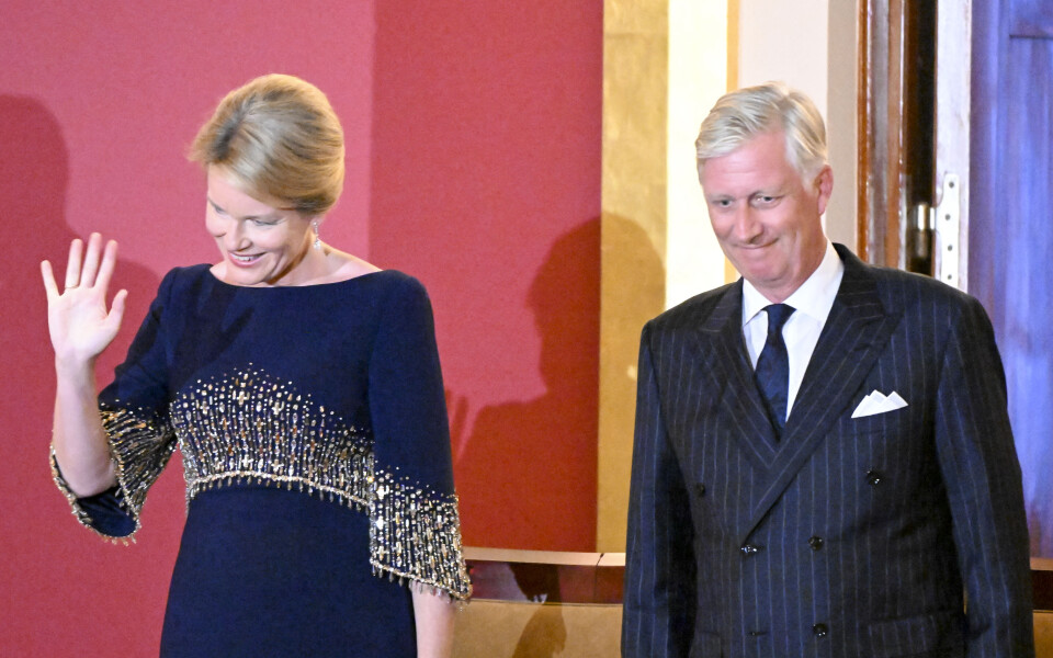 Mathilde de Belgique majestueuse dans une robe signée Jenny Packham