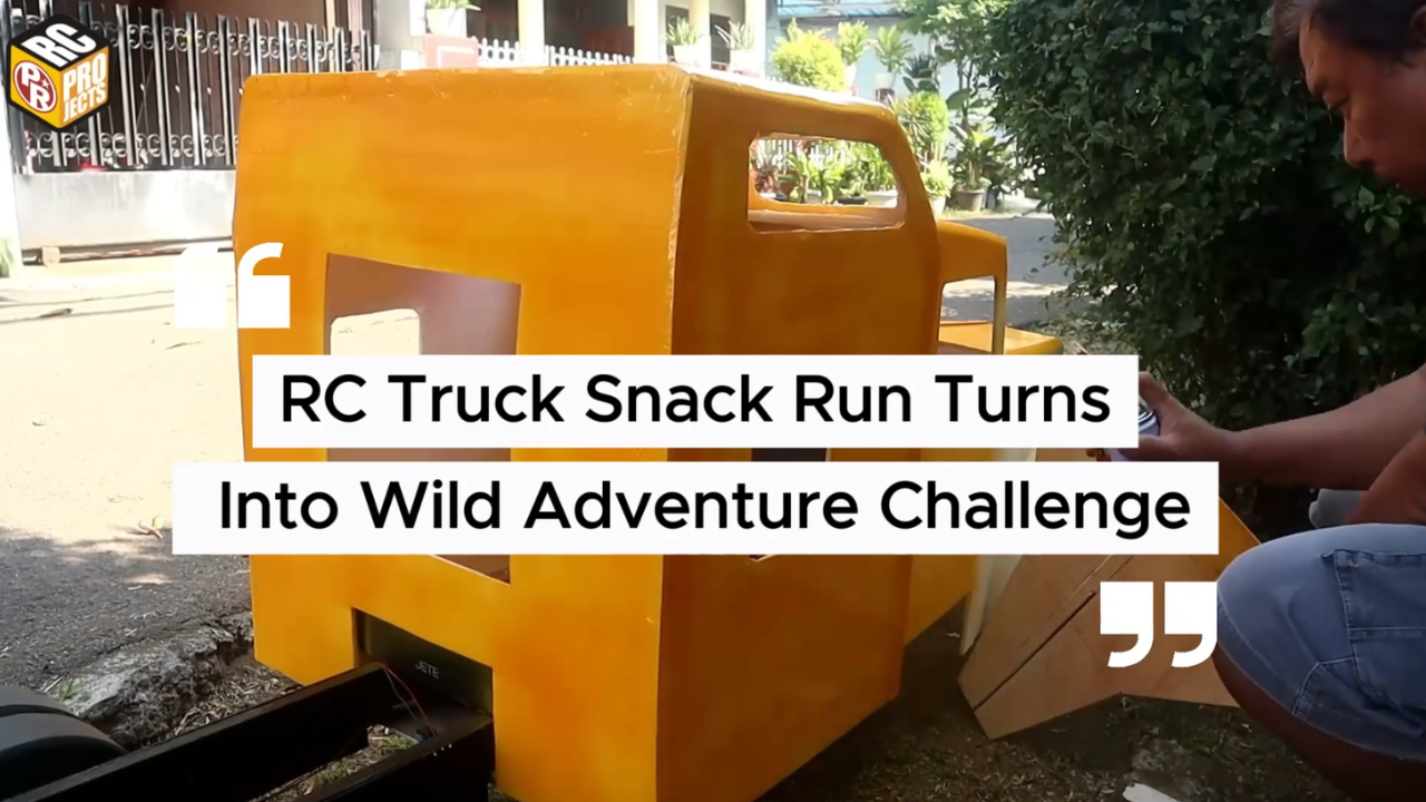 RC truck adventure snack run to store challenge fun