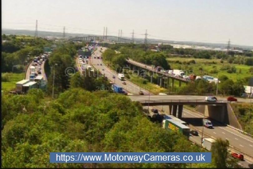 'Lorry fire' causing serious traffic problems on M25 and Dartford Crossing