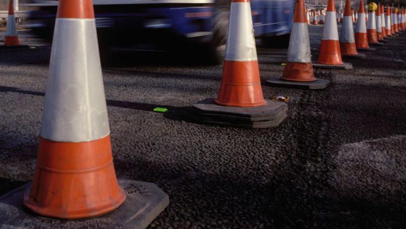 A-road lane closure extended due to hot weather
