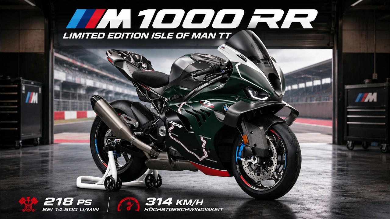 BMW M 1000 RR limited edition Isle of Man TT mit 218 PS & 49.900