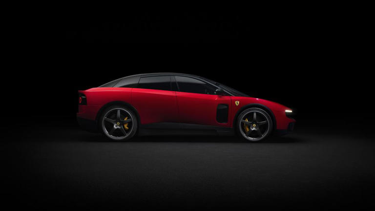 Ferrari unveils first electric car with 329-mile battery range and huge ...