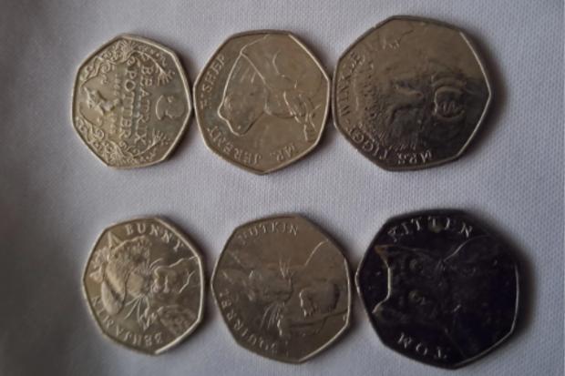 Rare Beatrix Potter 50p coin collection listed for more than £150