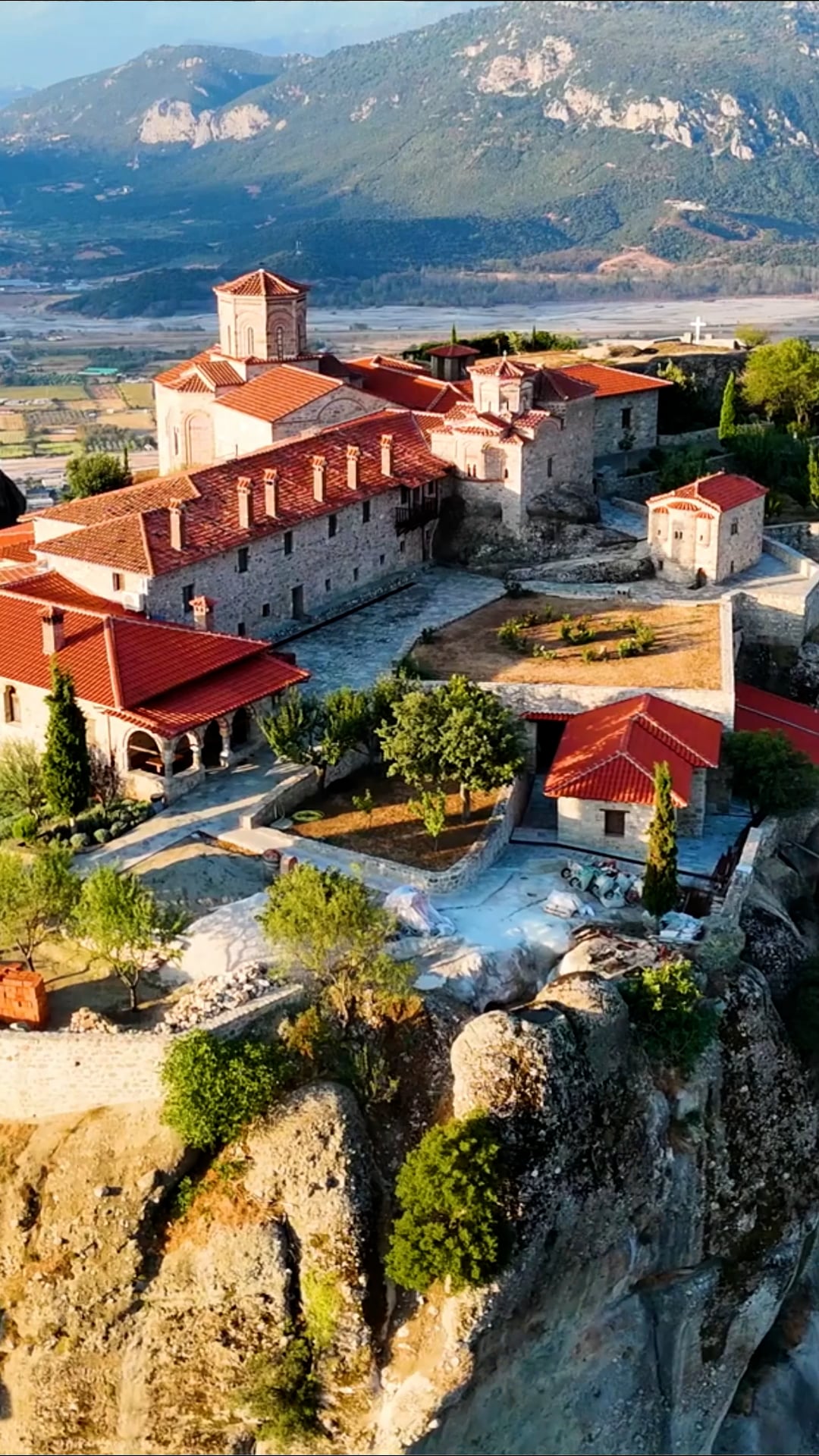 Drone discovers Meteora's Greek monasteries: A UNESCO wonder revealed