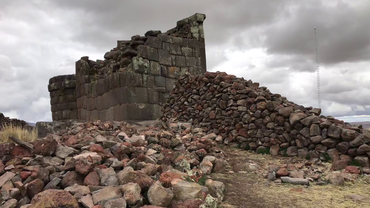 Megalithic Cutimbo towers in Peru