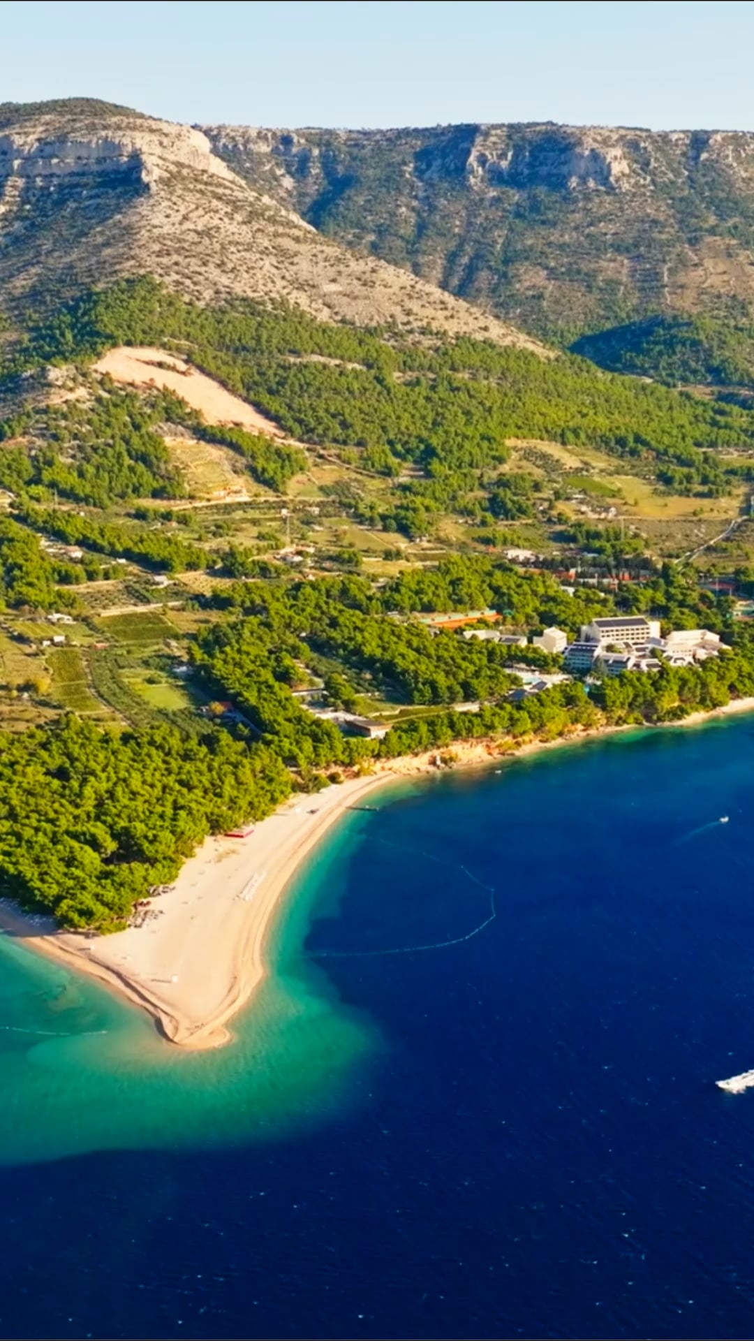 Bol, Croatia: Drone explores Zlatni Rat’s beach splendor
