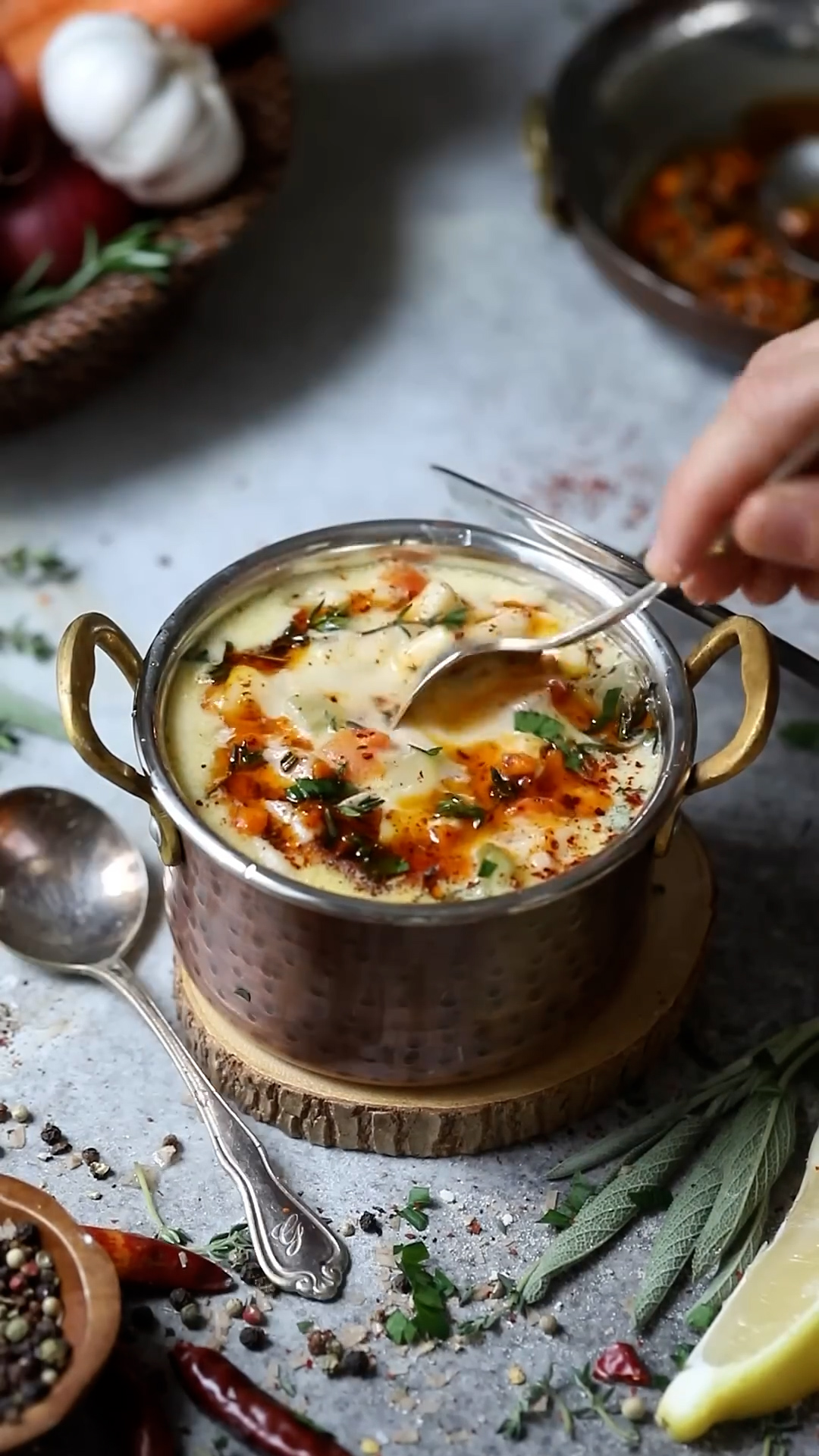 Warming broth filled with tender chicken and egg noodles