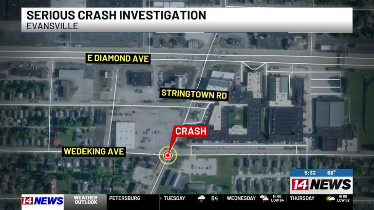 Crash knocks driver unconscious in Evansville