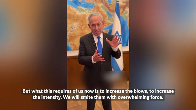 Netanyahu vows to smite Hezbollah in intensified attacks