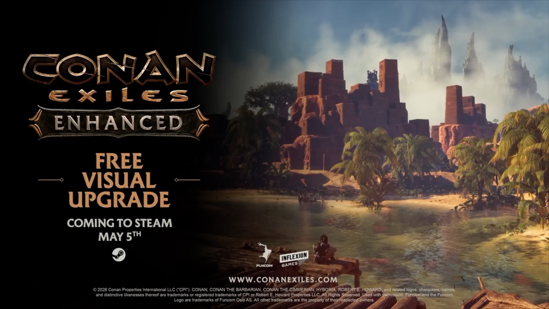 Conan Exiles official enhanced update release date trailer