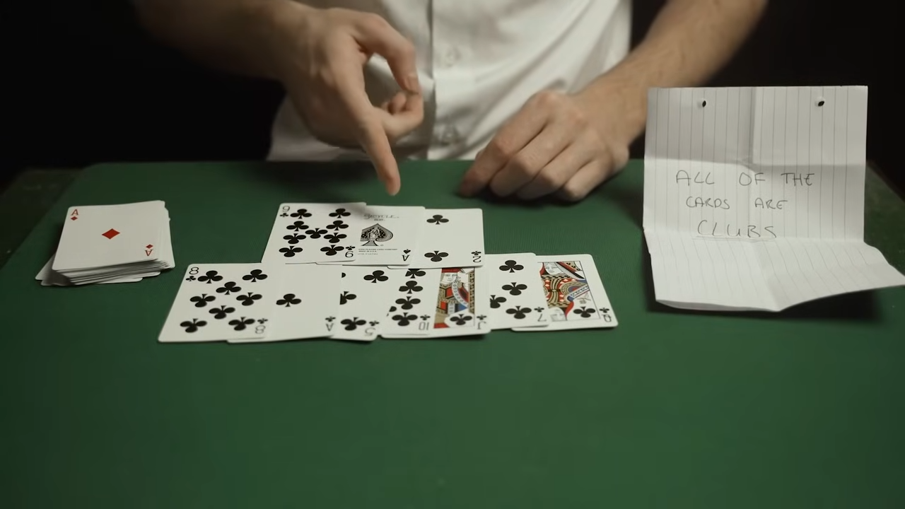 The spectator is completely fooled... and so is the magician