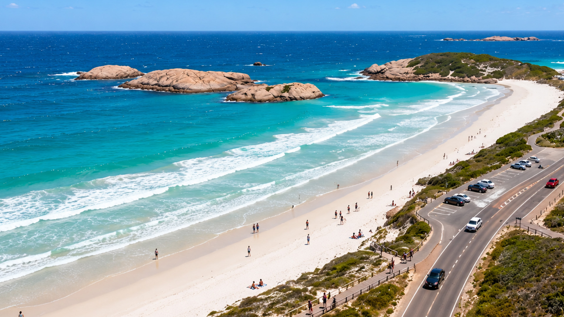 Visiting Australia’s famous white sand beach