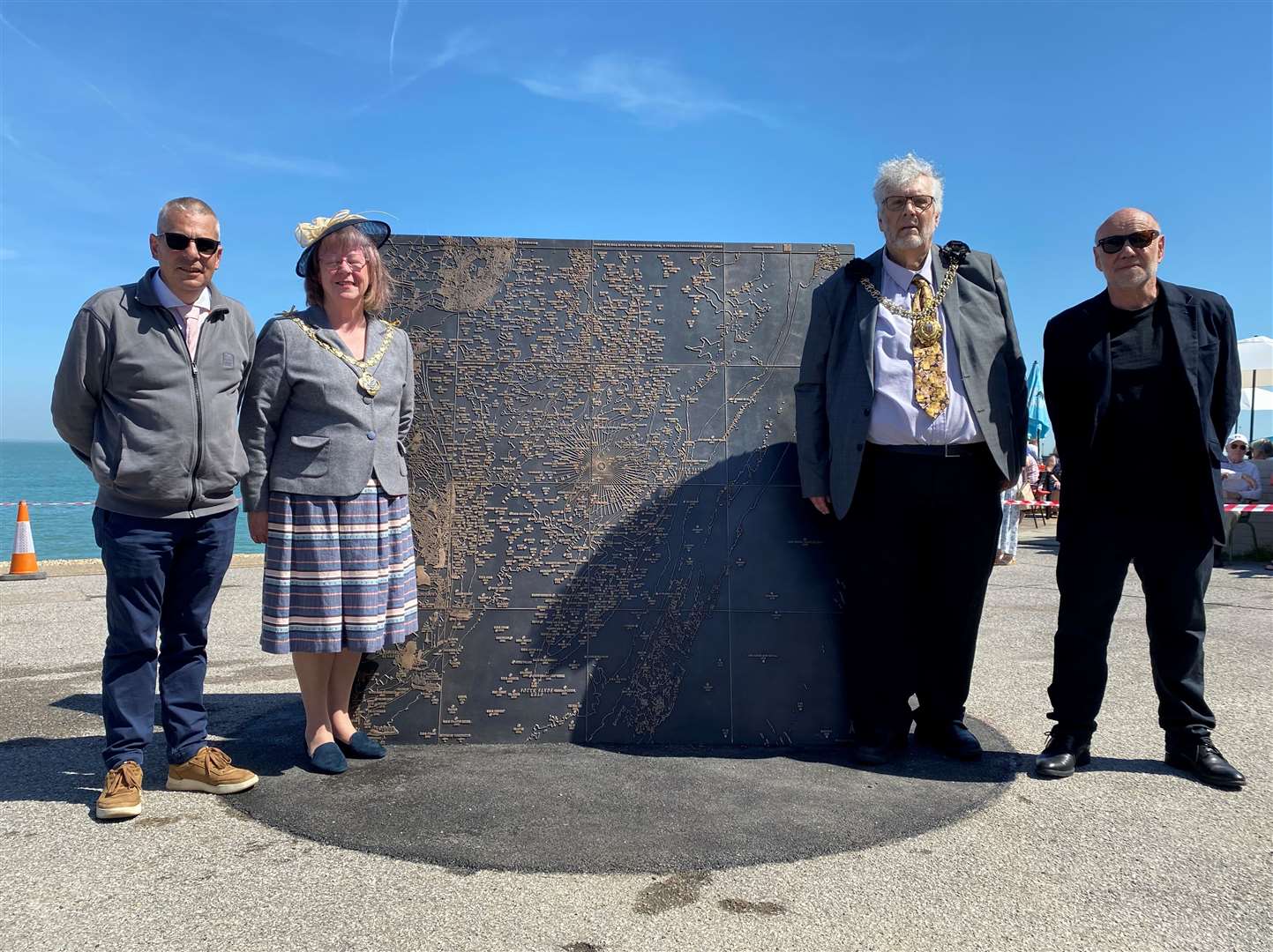 New sound mirror sculpture on Deal seafront unveiled
