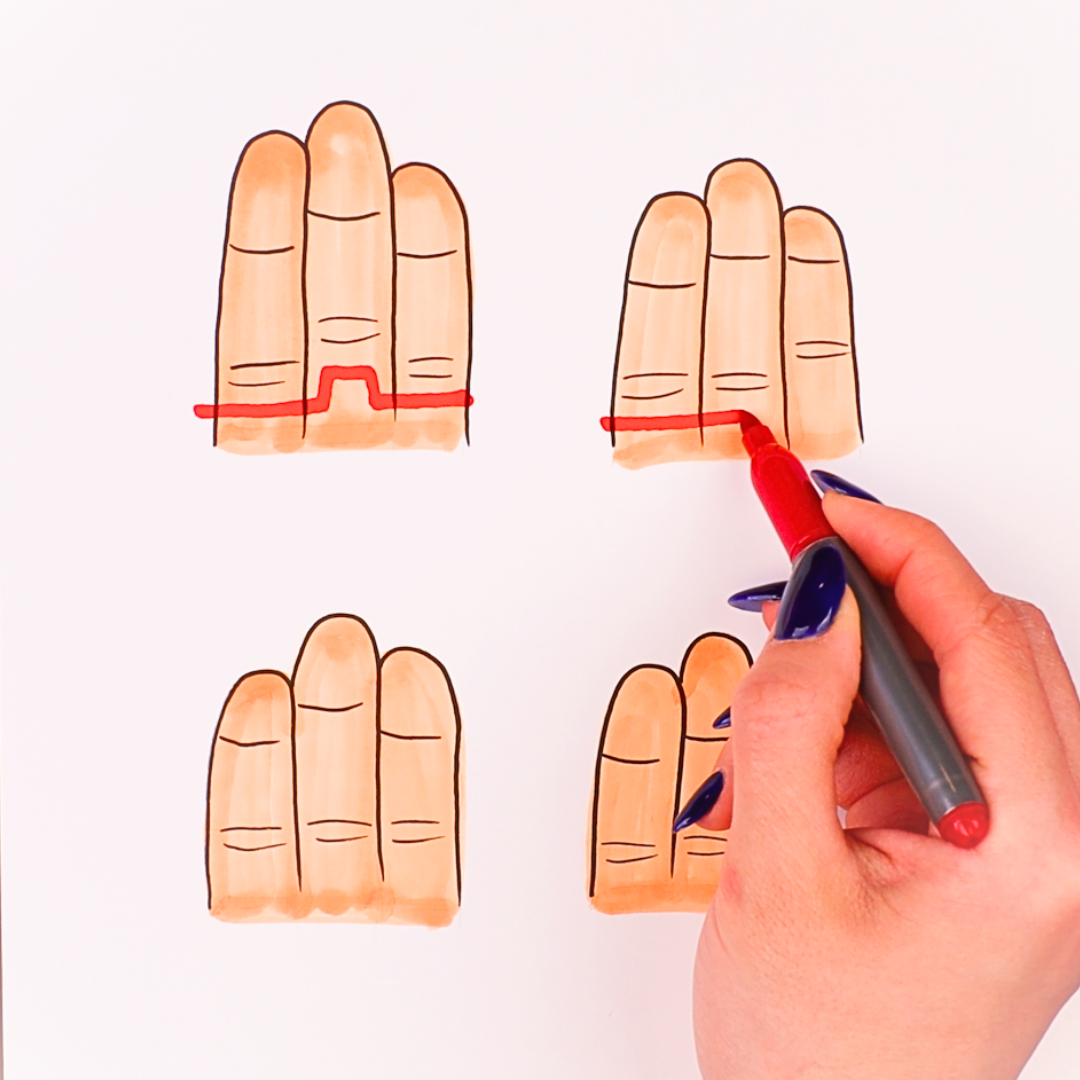 Your finger lines reveal your traits 🔍🖐️