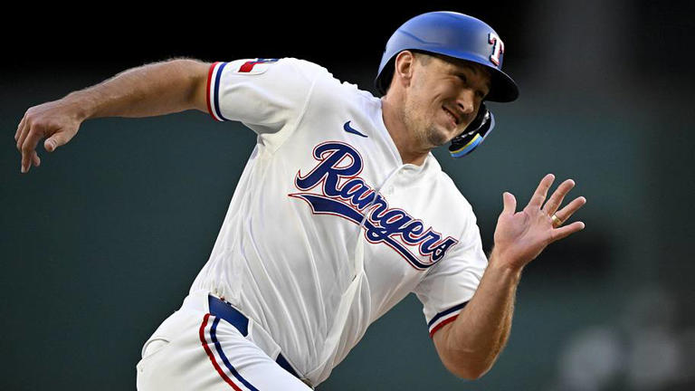 Rangers' Wyatt Langford faces next milestone in forearm injury recovery