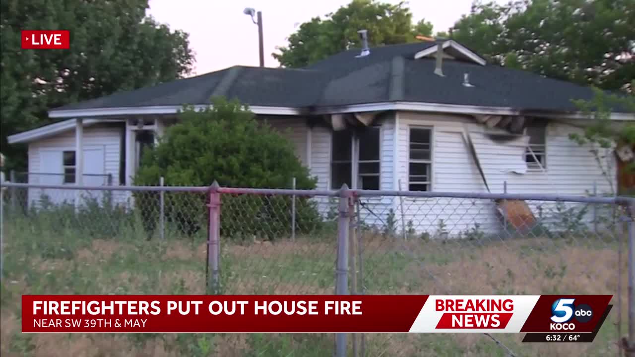 Firefighters put out flames at southwest Oklahoma City home
