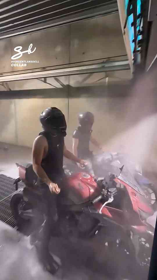 This bike wash went from clean to chaos