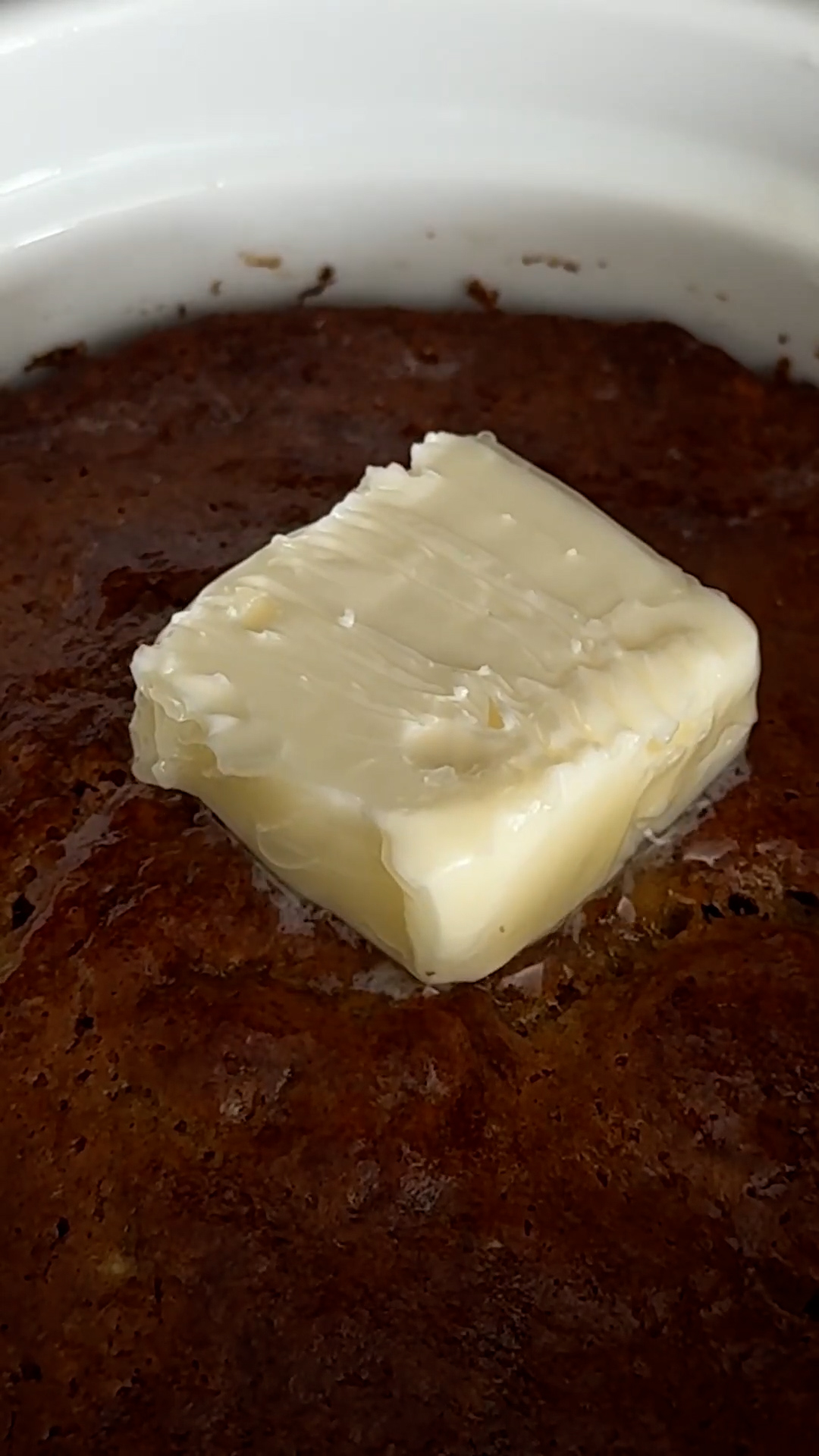 Individual portion of classic quick bread for one person