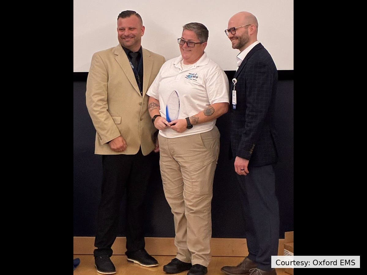 Oxford EMS honored for bus crash response